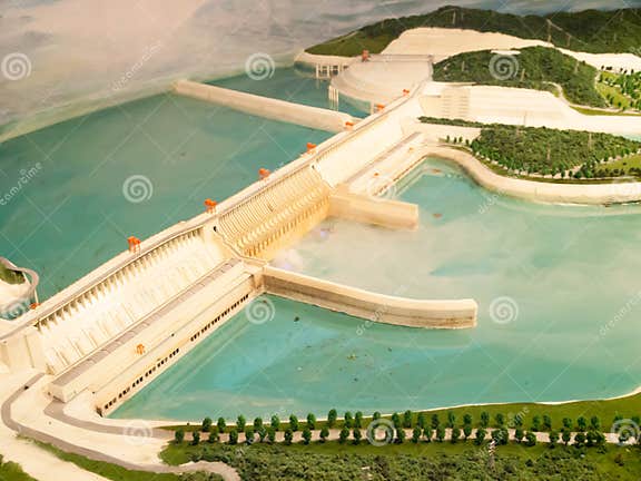 Dam model stock photo. Image of hydropower, abstracted - 25397594