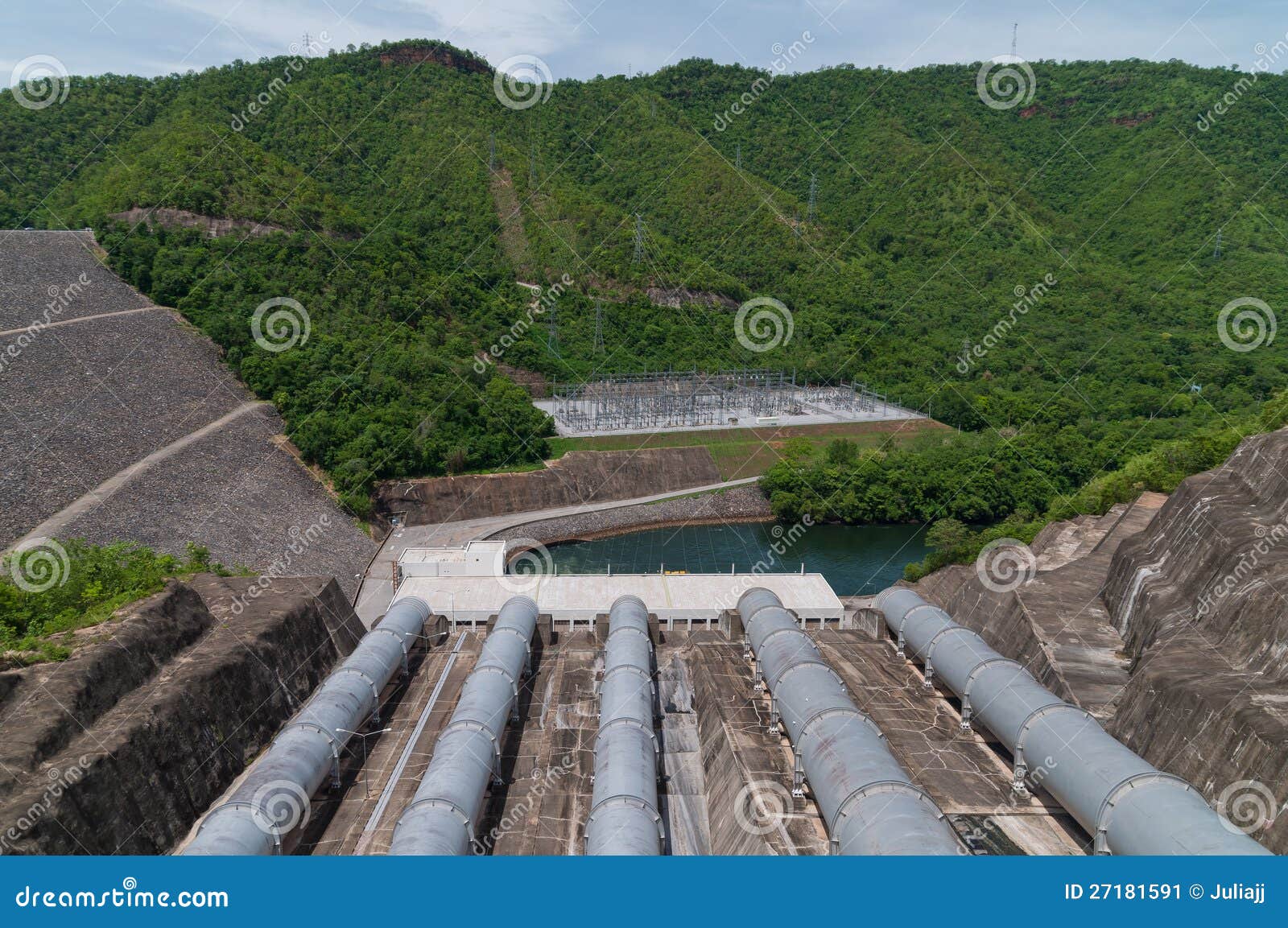 Dam overview. stock image. Image of ecology, construction - 27181591