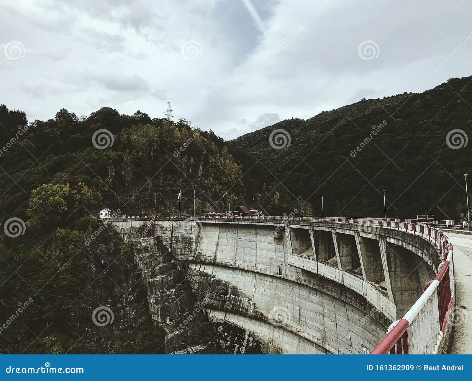 Dam from Romania stock image. Image of architecture - 161362909