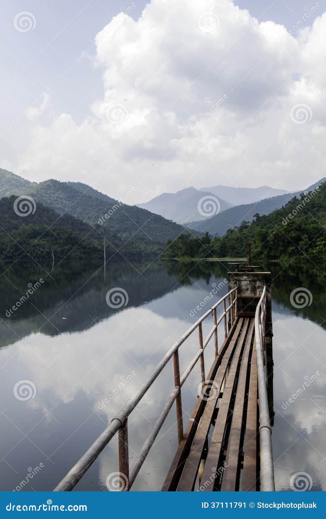 Dam Save Landscape Water Mountain Stock Image - Image of field, protect ...