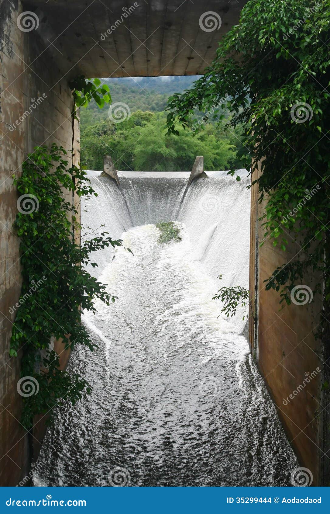 Dam spillway , Thailand stock photo. Image of resource - 35299444