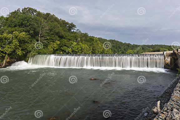 Dam on the Spring River stock photo. Image of river - 193105348