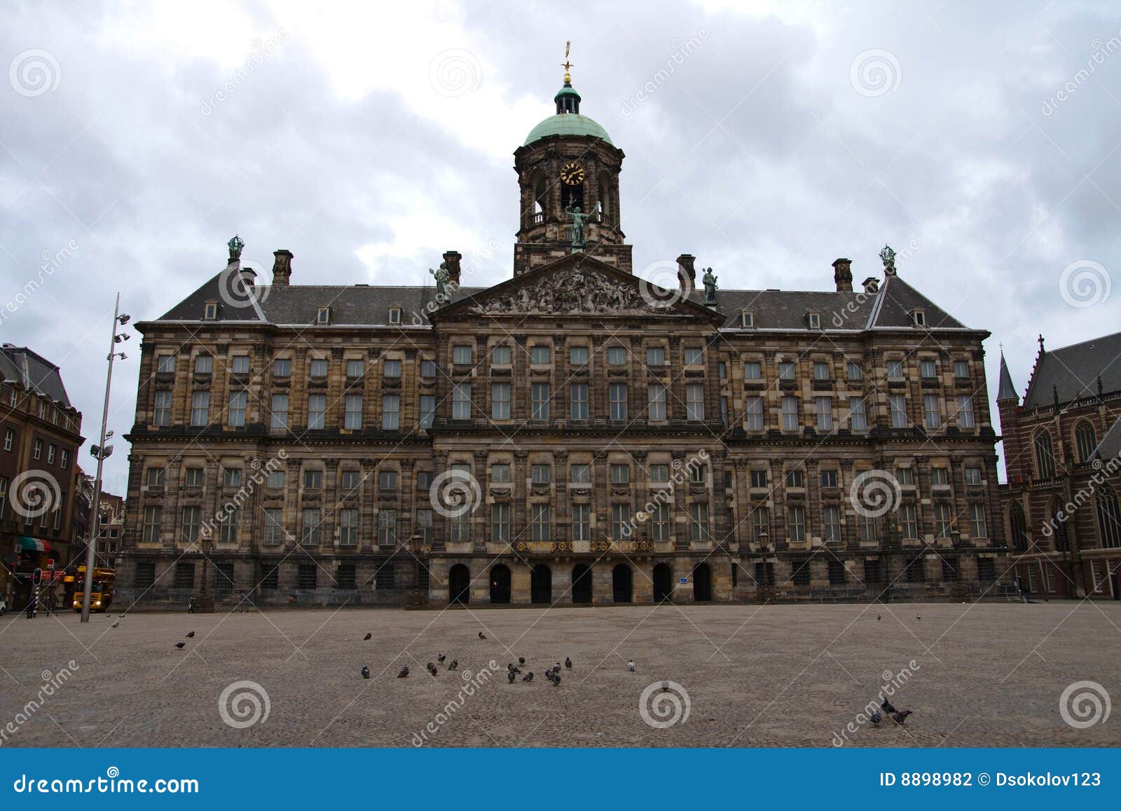 The Dam Square stock photo. Image of netherlands, nobility - 8898982