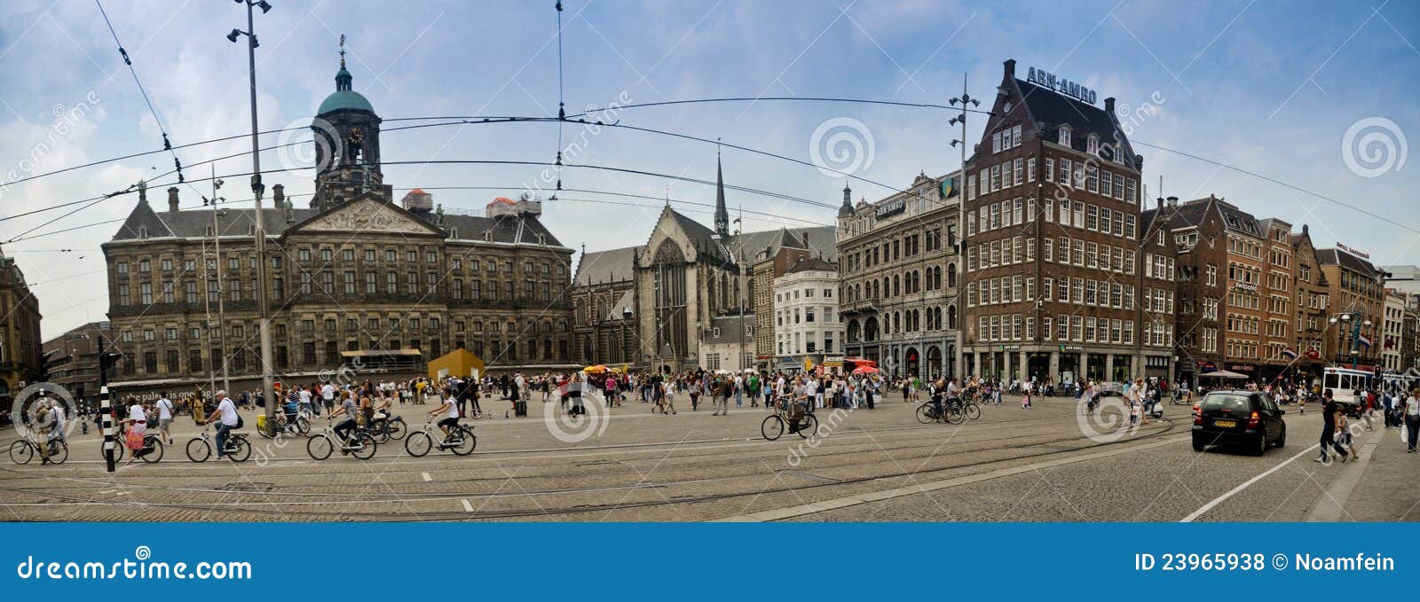 Dam Square in Amsterdam editorial stock photo. Image of summer - 23965938