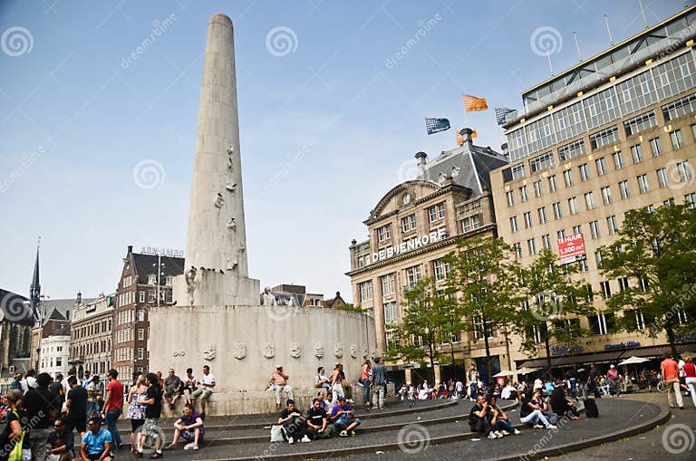 Dam Square Monument editorial photo. Image of square - 23095261