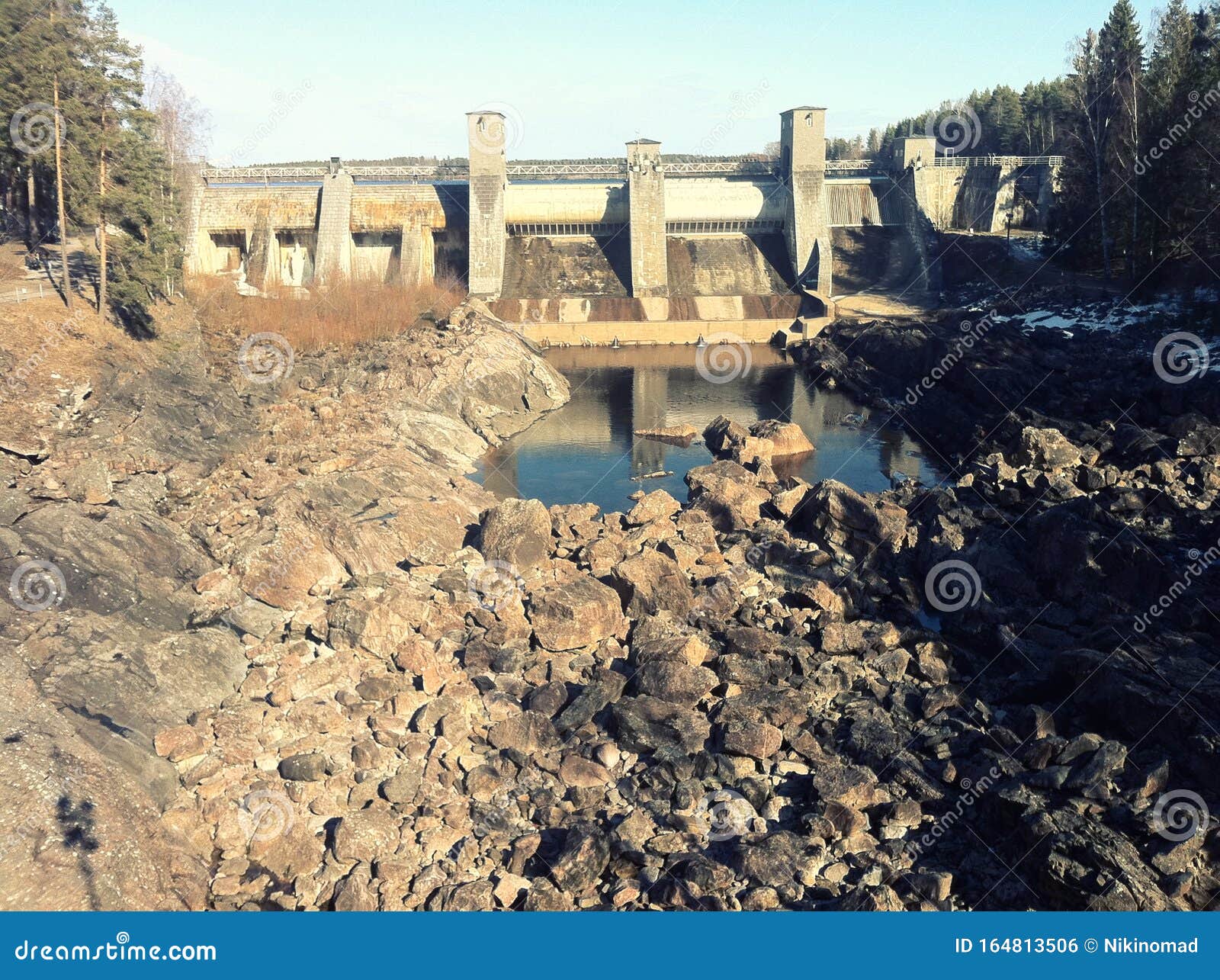 Dam and stone ground stock photo. Image of ground, stoneground - 164813506