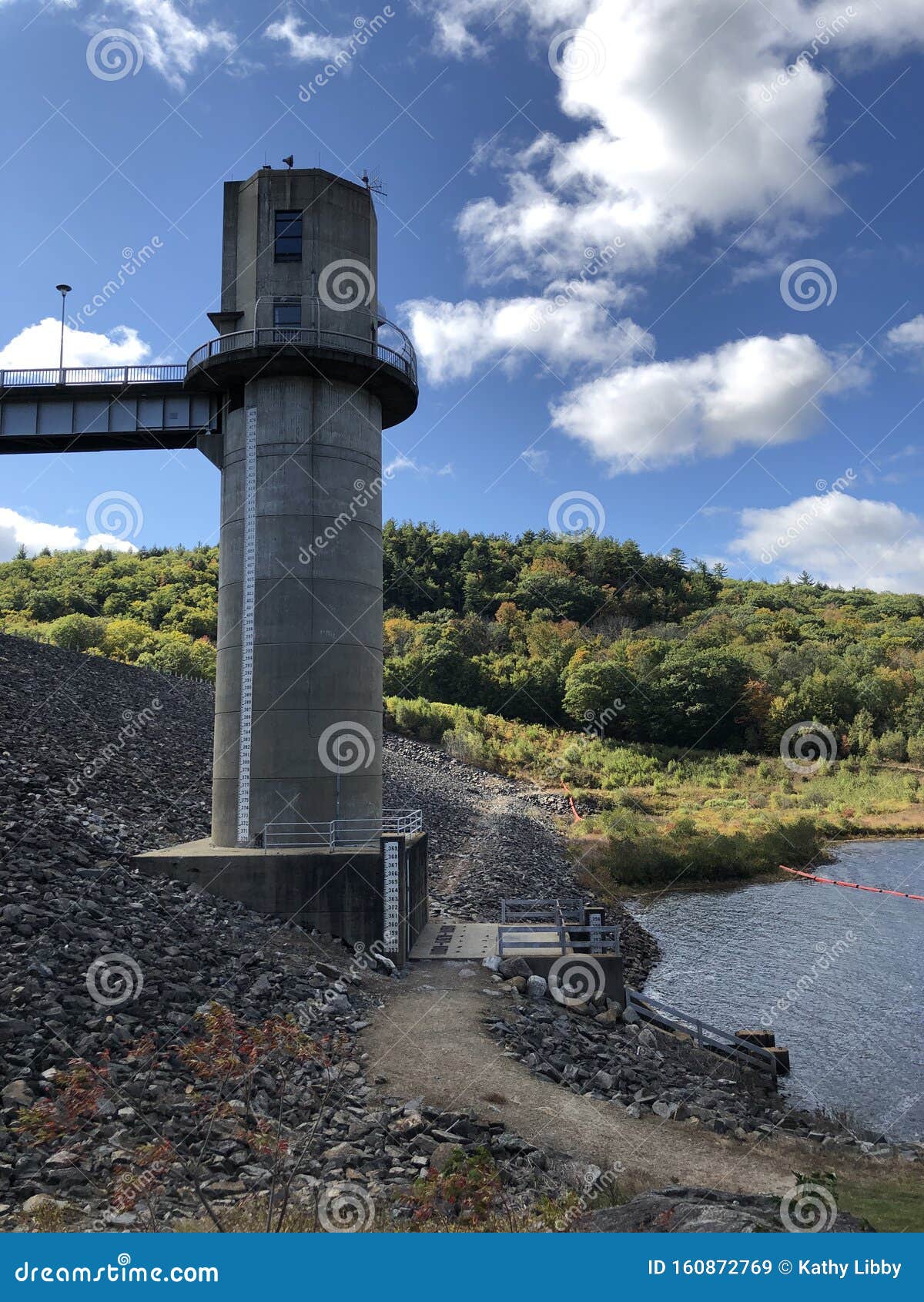 Dam tower stock image. Image of architecture, building - 160872769