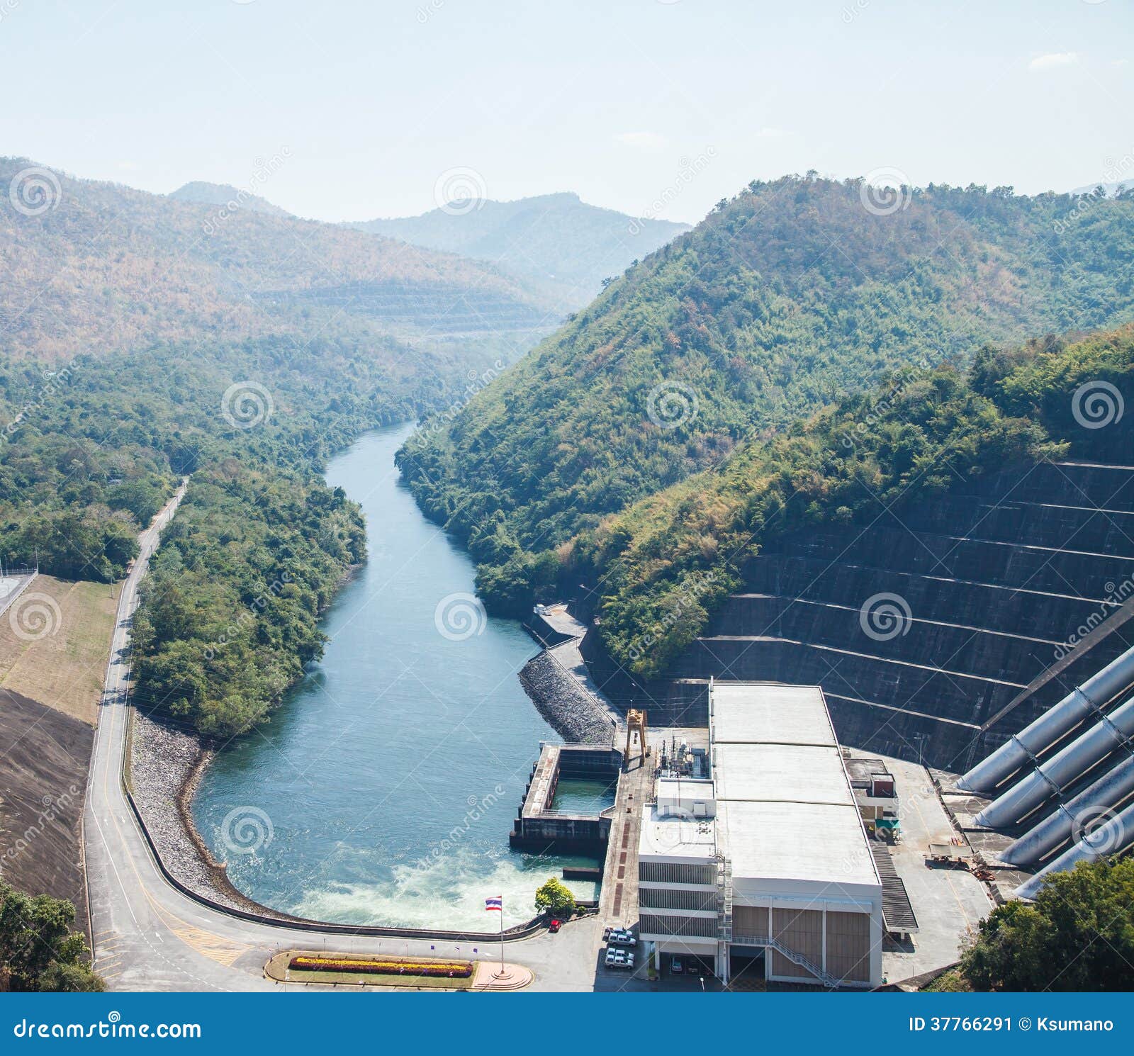 Dam stock image. Image of concrete, water, hydro, industry - 37766291