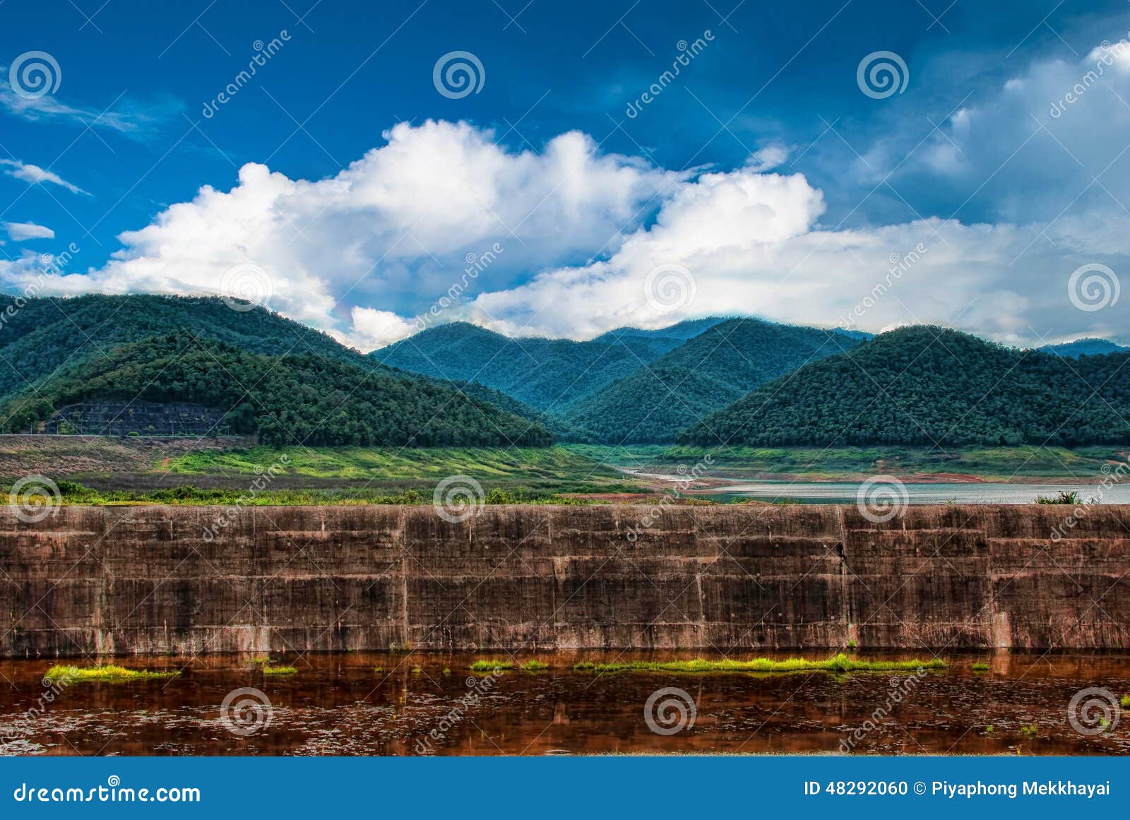 Dam view stock photo. Image of scenery, water, clear - 48292060