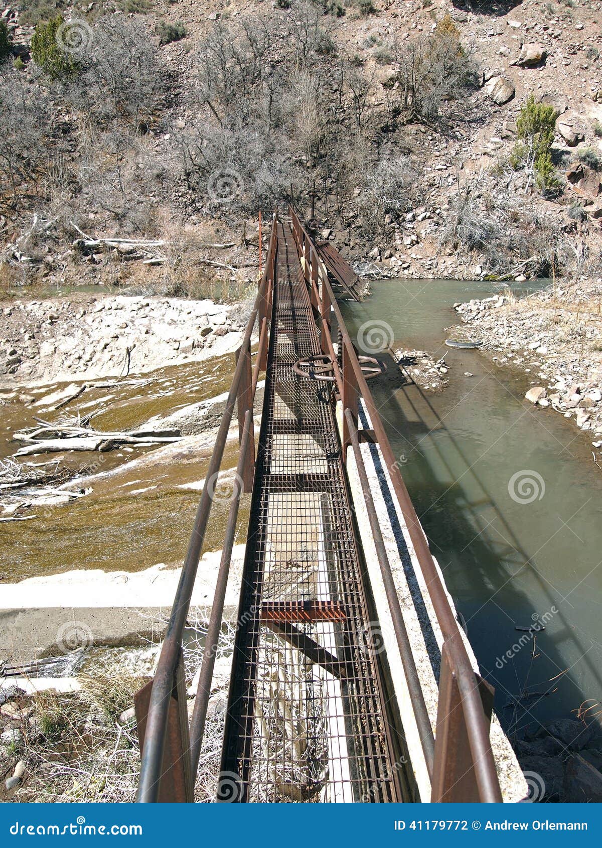 Dam Walkway stock photo. Image of impoundment, system - 41179772