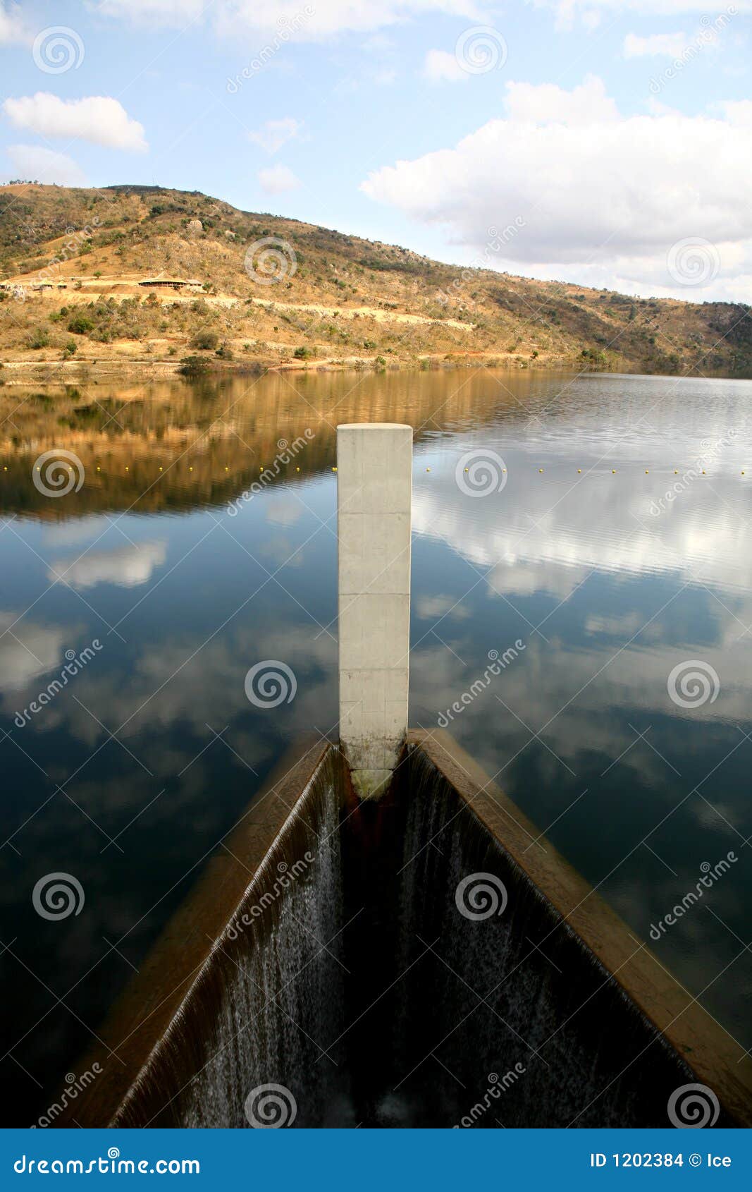 Dam Wall stock photo. Image of wall, concrete, beautiful - 1202384