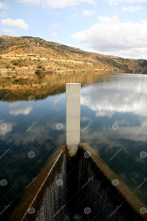 Dam Wall stock photo. Image of wall, concrete, beautiful - 1202384