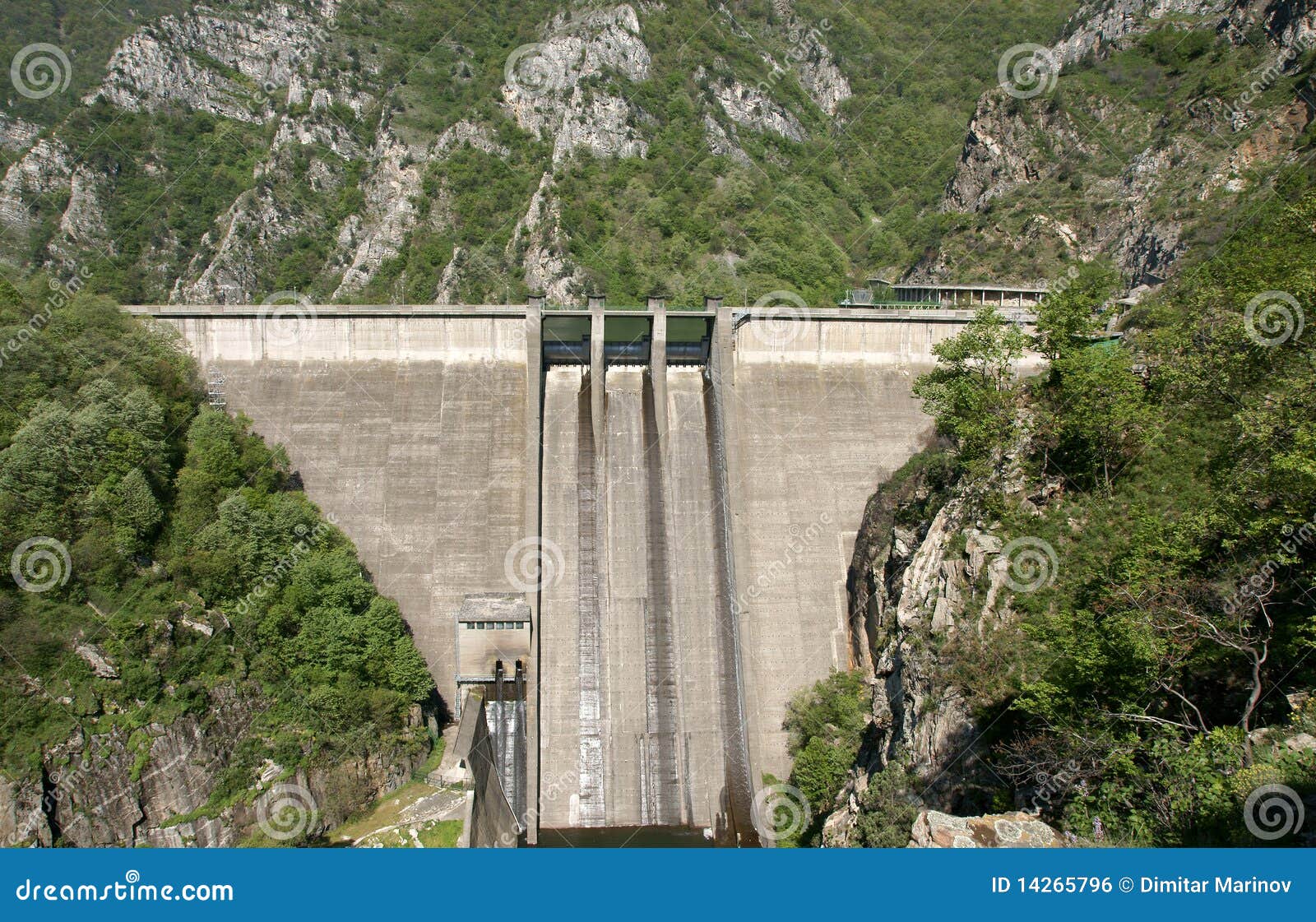 Dam wall stock photo. Image of barrier, reservoir, lake - 14265796