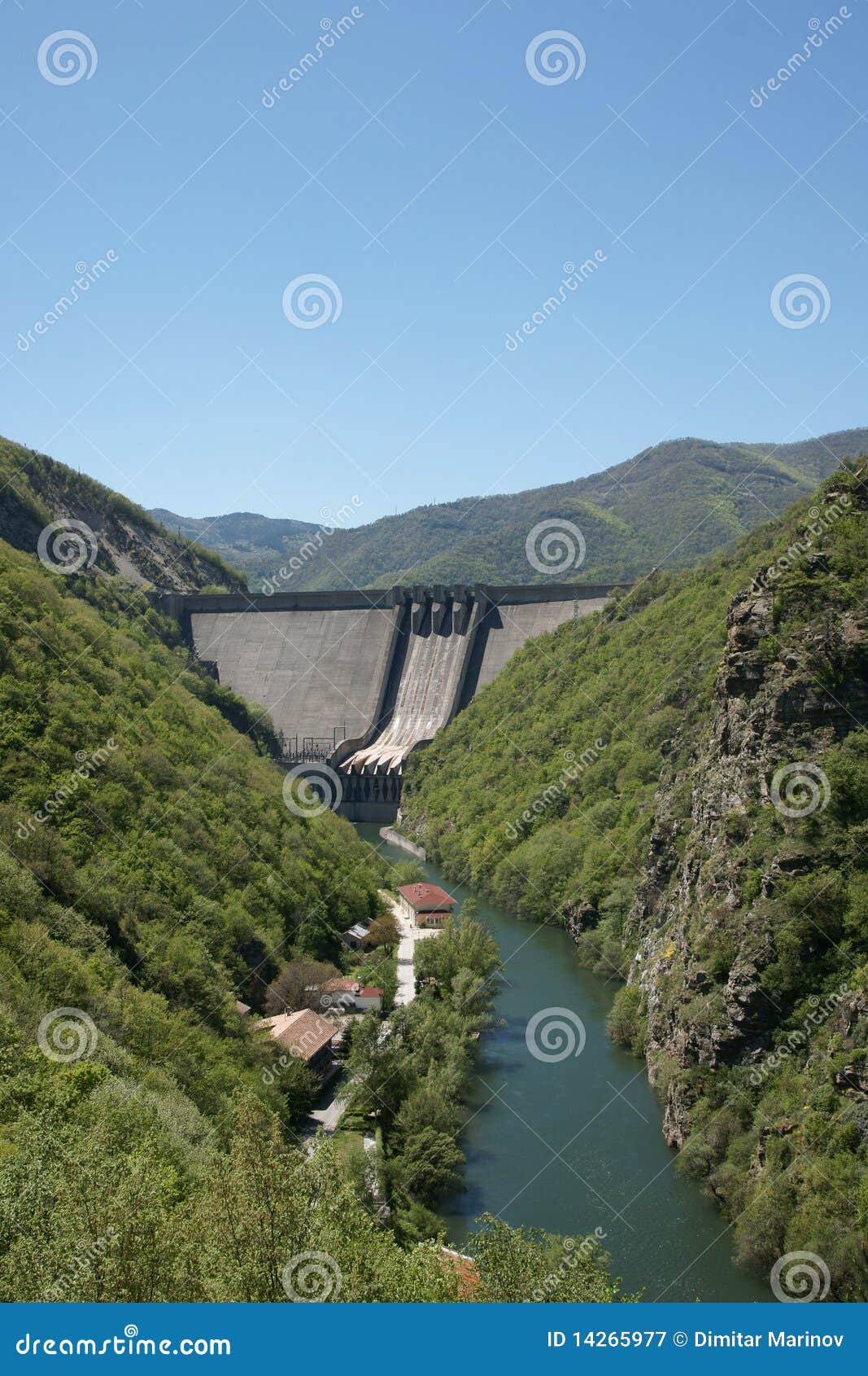 Dam wall stock image. Image of electricity, hydroelectric - 14265977