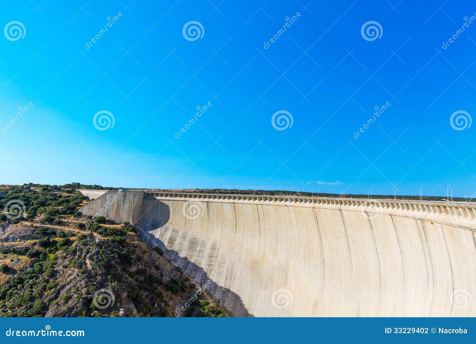Dam wall stock photo. Image of energy, hydro, built, landmark - 33229402