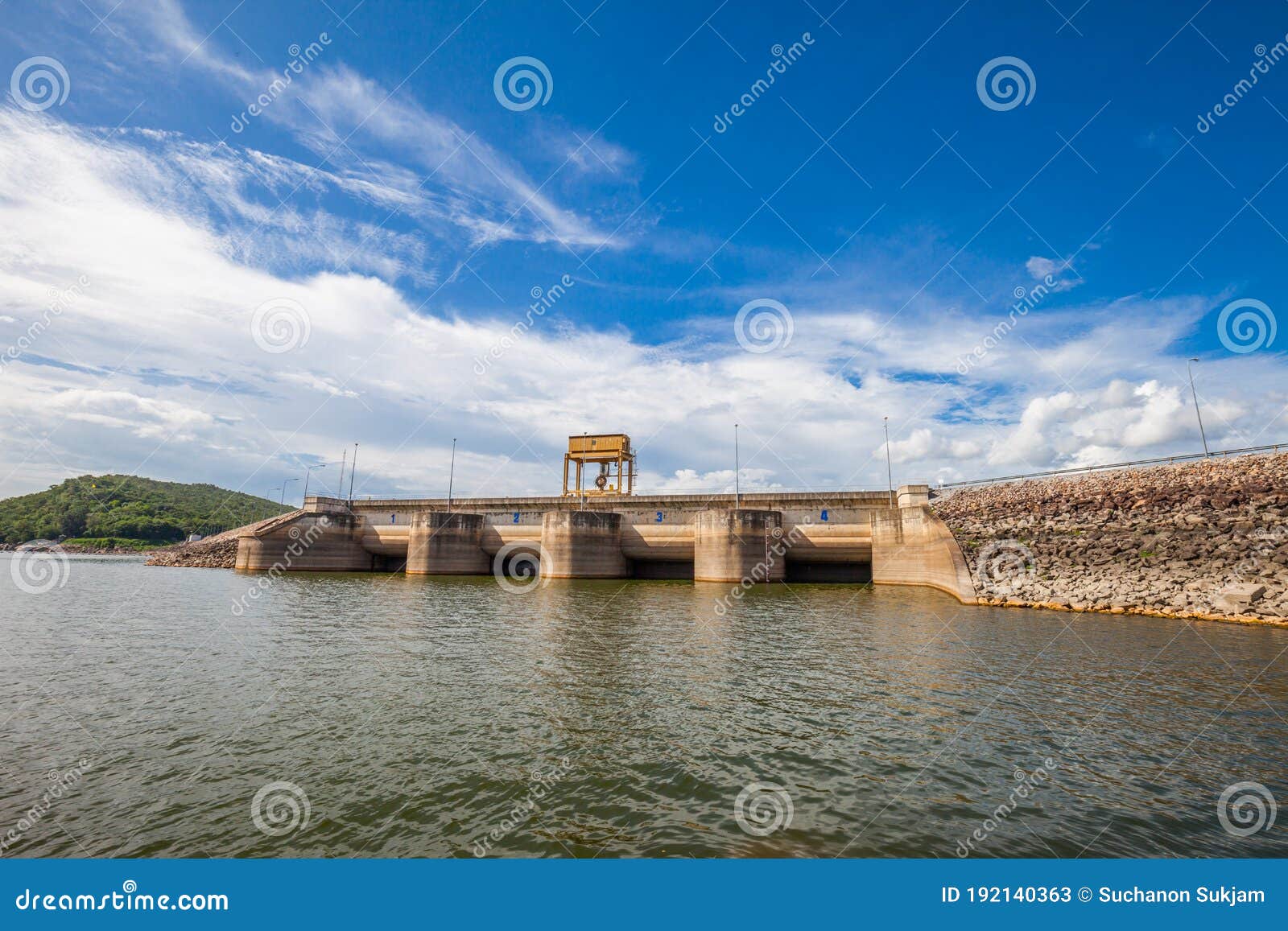 Water Storage Dams for Dry Season Use Stock Image - Image of built ...