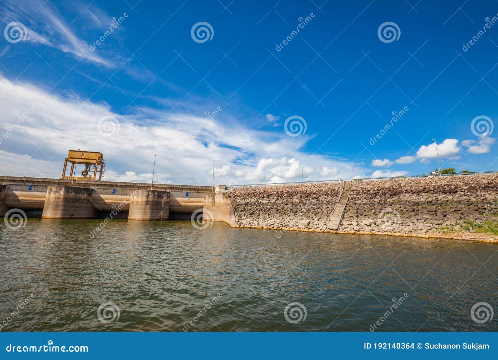Water Storage Dams for Dry Season Use Stock Photo - Image of landmark ...