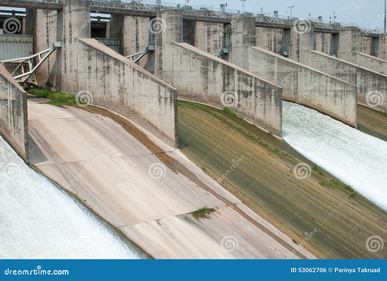 Dam Wall stock photo. Image of station, hydroelectric - 53062706