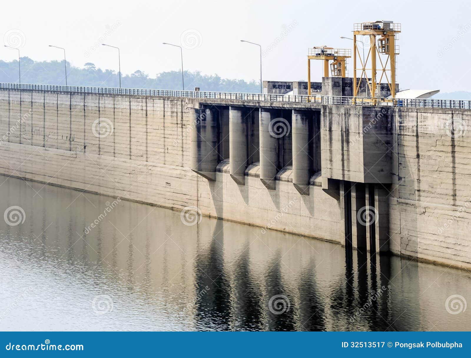 Dam wall stock image. Image of high, built, electricity - 32513517