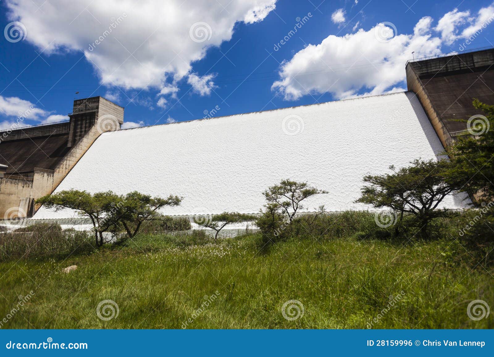 Dam Wall Water Power stock photo. Image of infrastructure - 28159996
