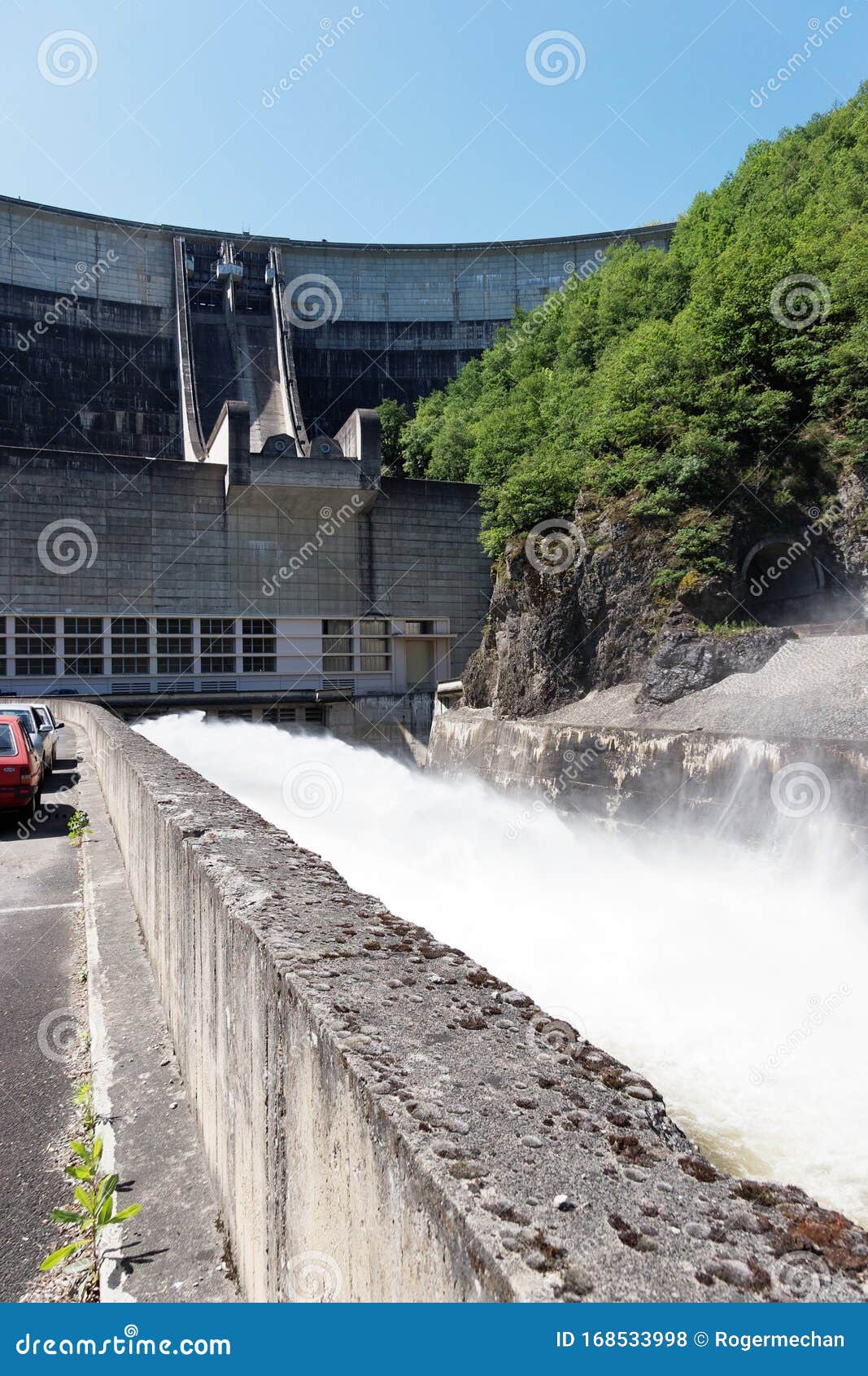 The Dam at Bort Les Orgues, France Stock Photo - Image of electricity ...