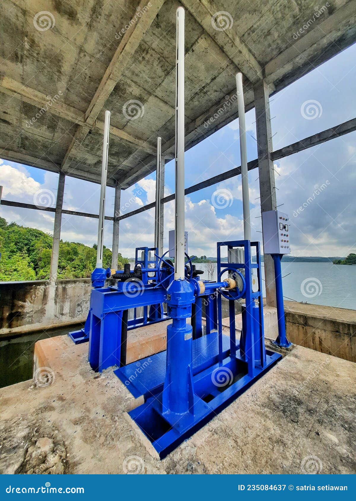 Dam Water Gate or Commonly Called Intake Stock Image - Image of called ...