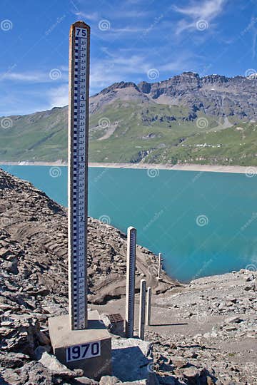Dam Water Level Measurement Stock Image - Image of irrigation ...