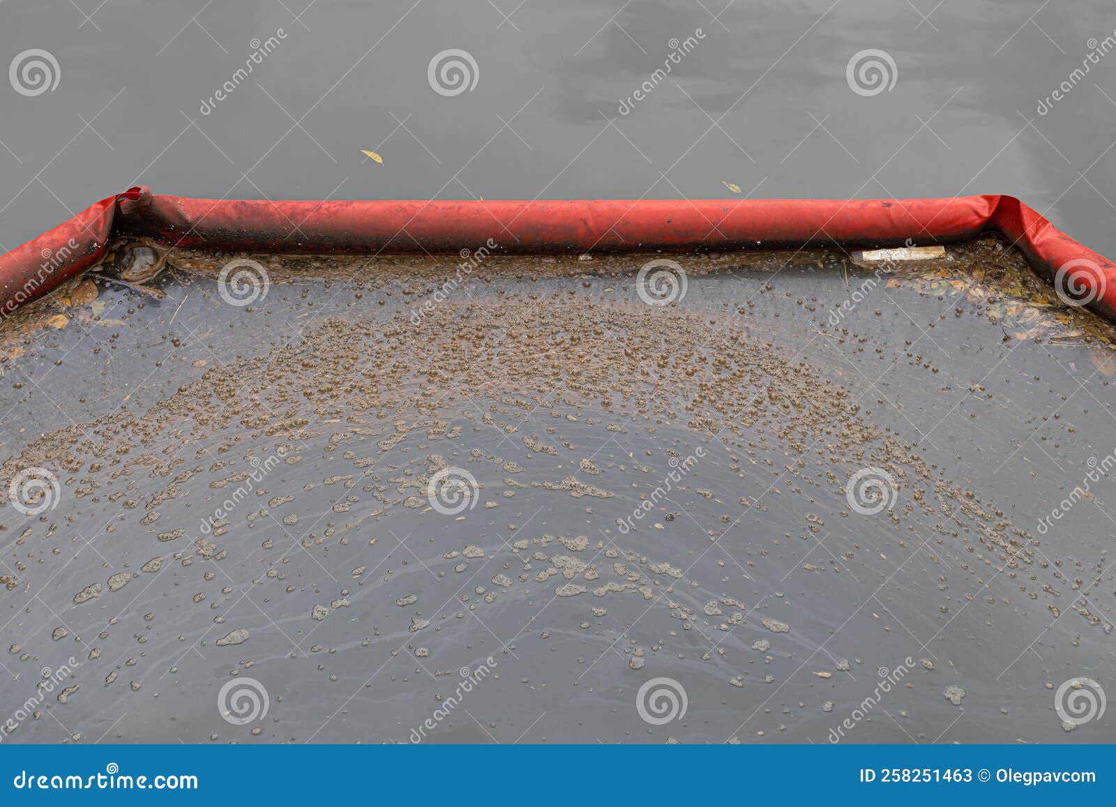 Dam for Water Purification in the River Stock Image - Image of river ...