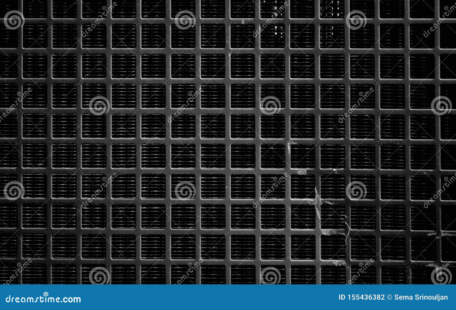 Damage of Black Steel Grating at Car Radiator. Stock Photo - Image of ...