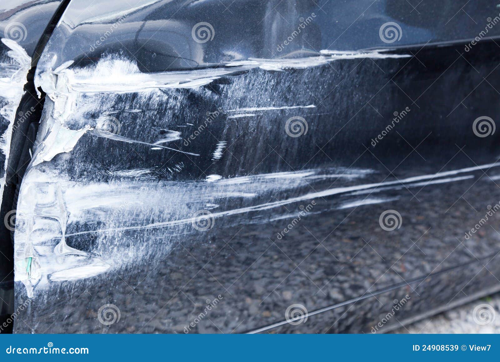 Damage of crashed car stock image. Image of closeup, bodywork - 24908539