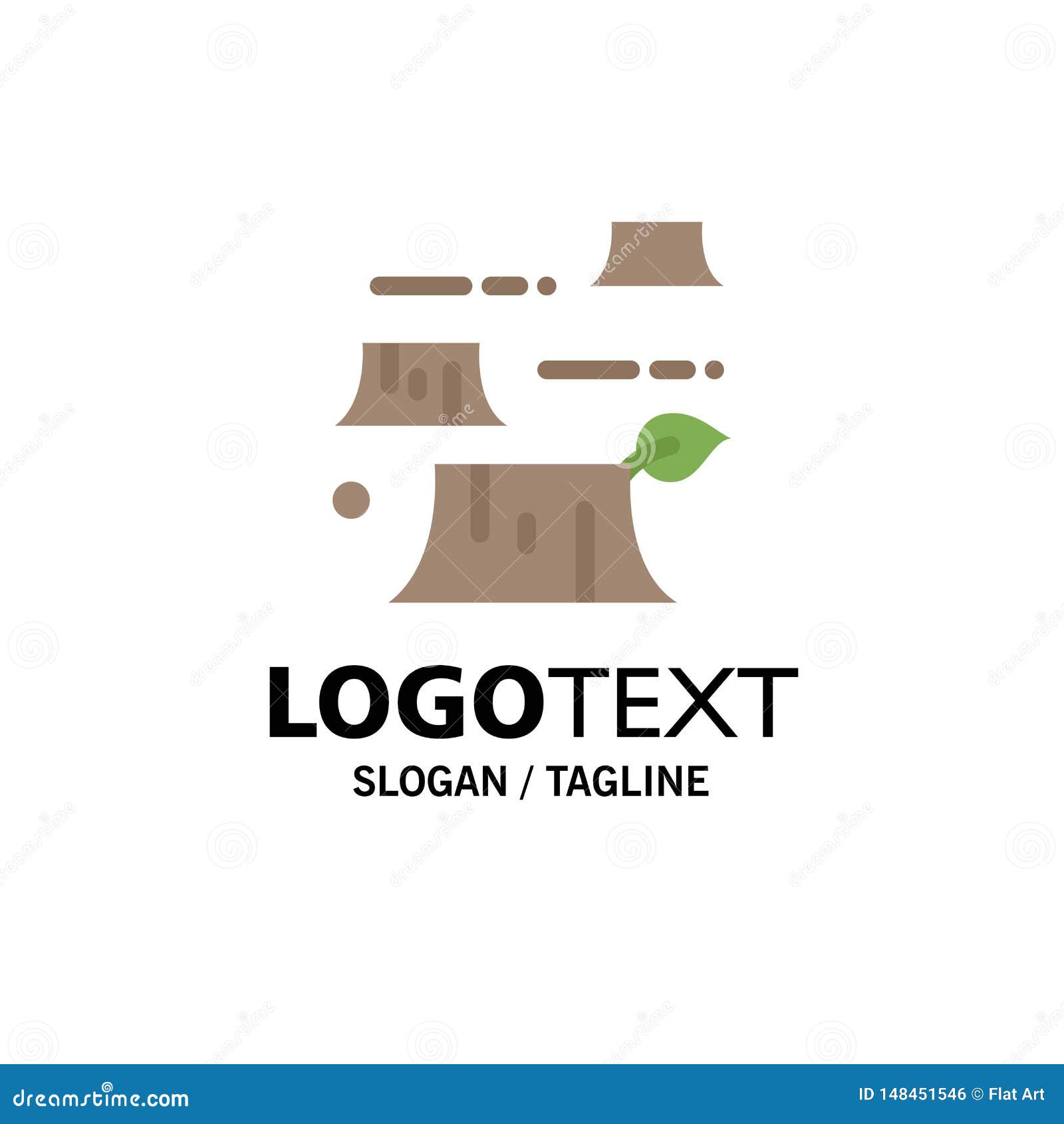 Damage, Deforestation, Destruction, Environment Business Logo Template ...