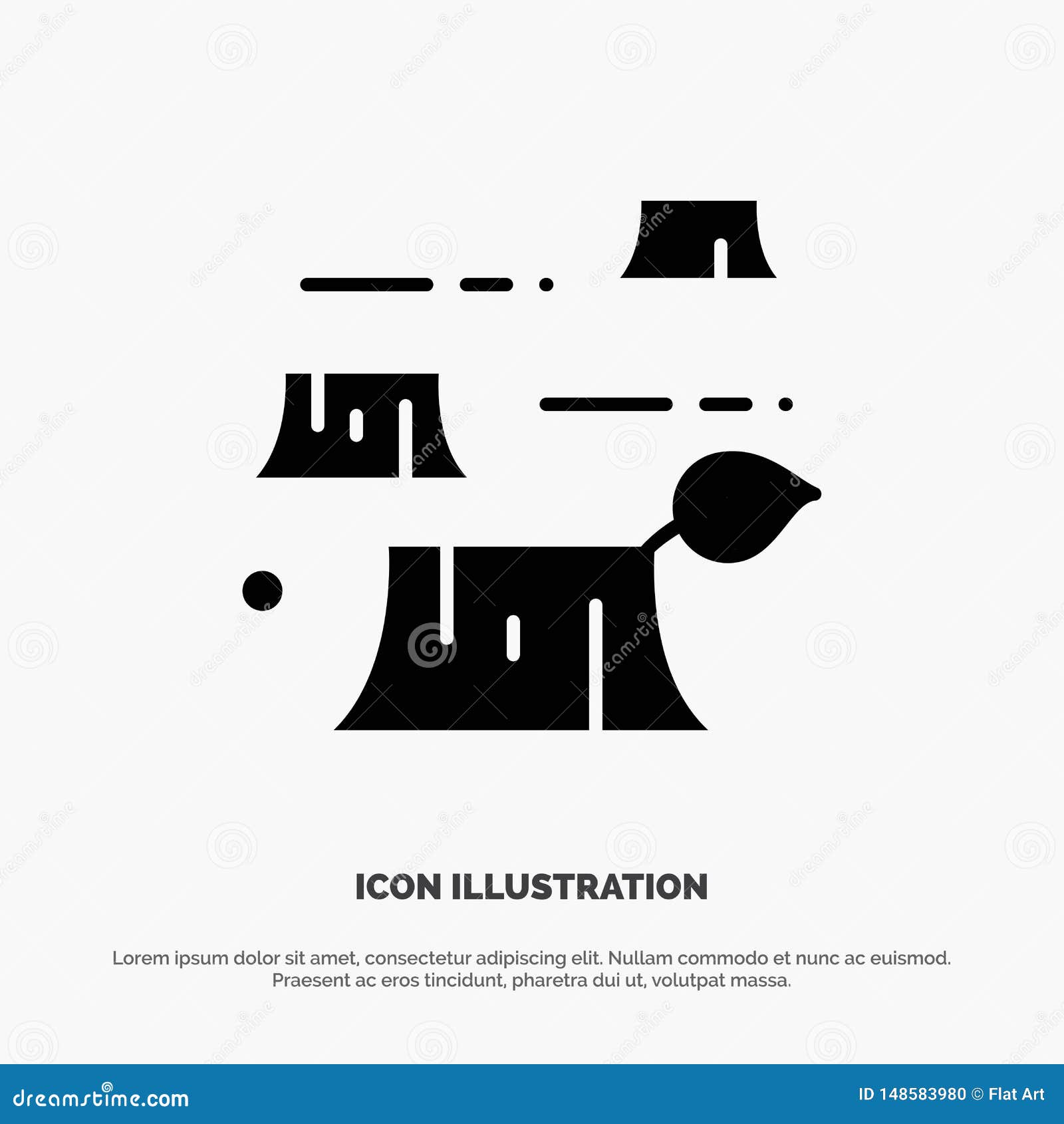 Damage, Deforestation, Destruction, Environment Solid Glyph Icon Vector ...