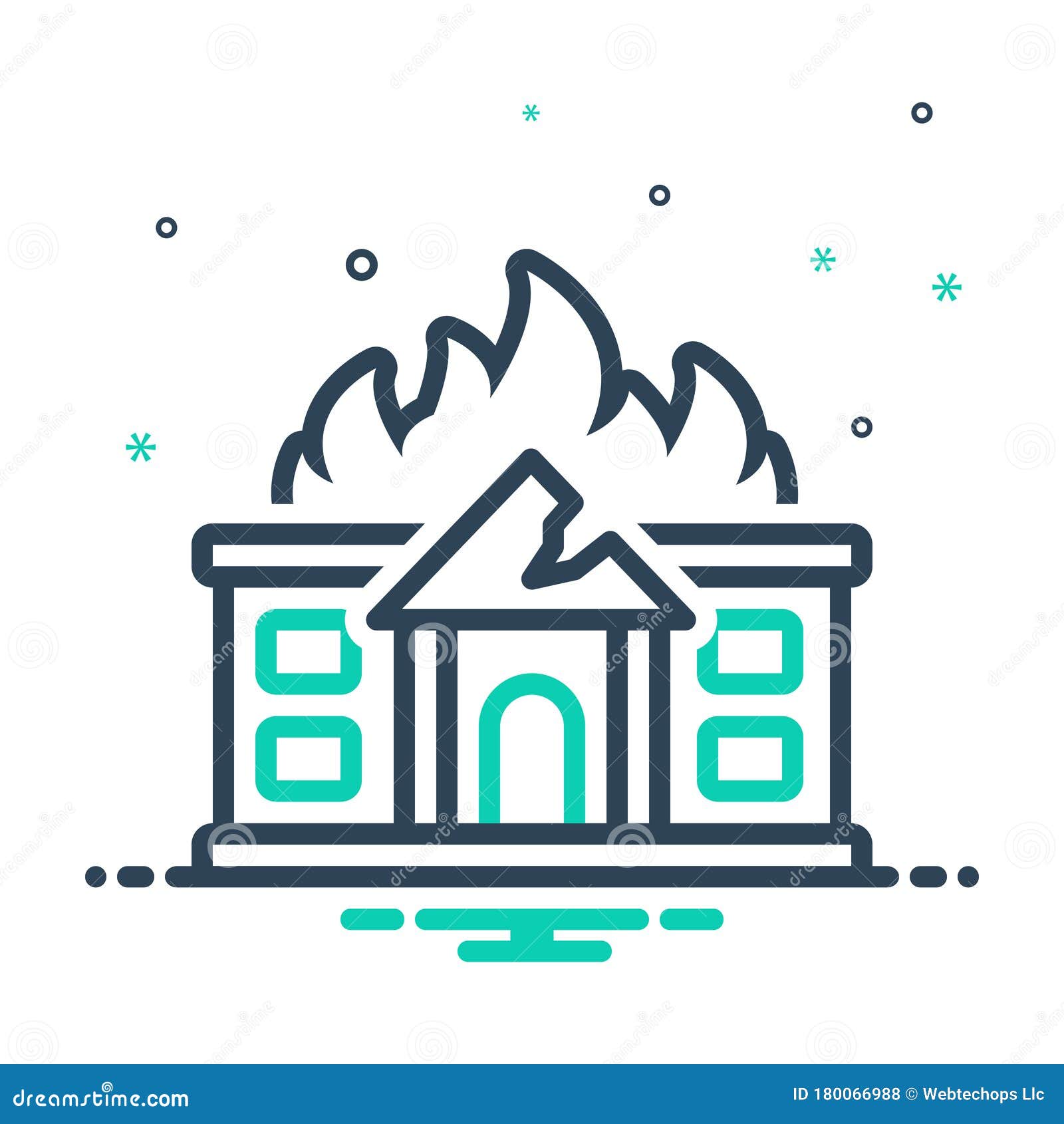 Mix Icon for Damage, Destruction and Demolition Stock Vector ...