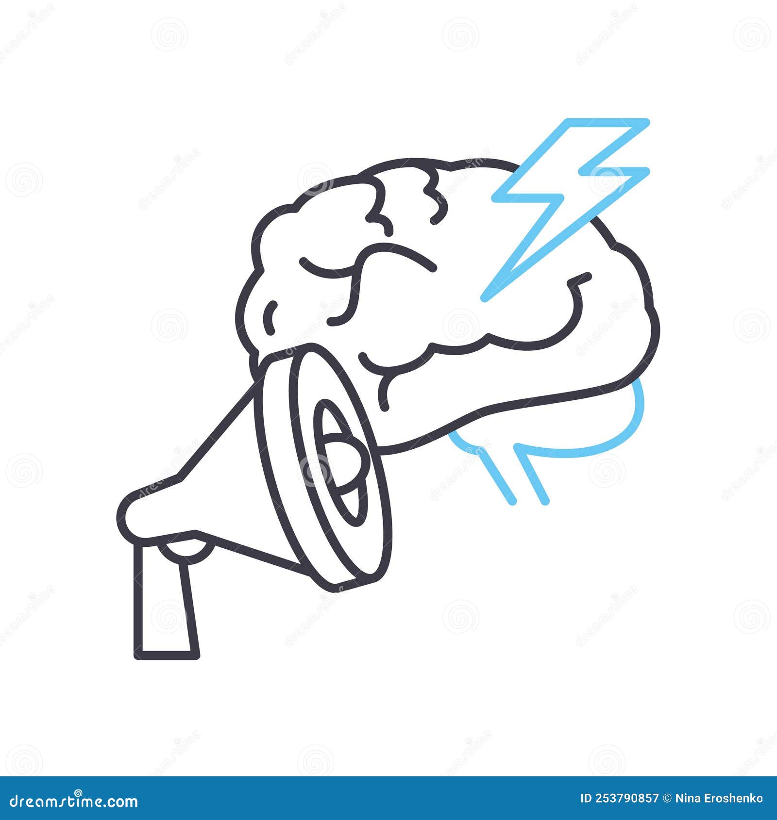 Damage Line Icons Collection. Ruin, Destruction, Harm, Devastation ...