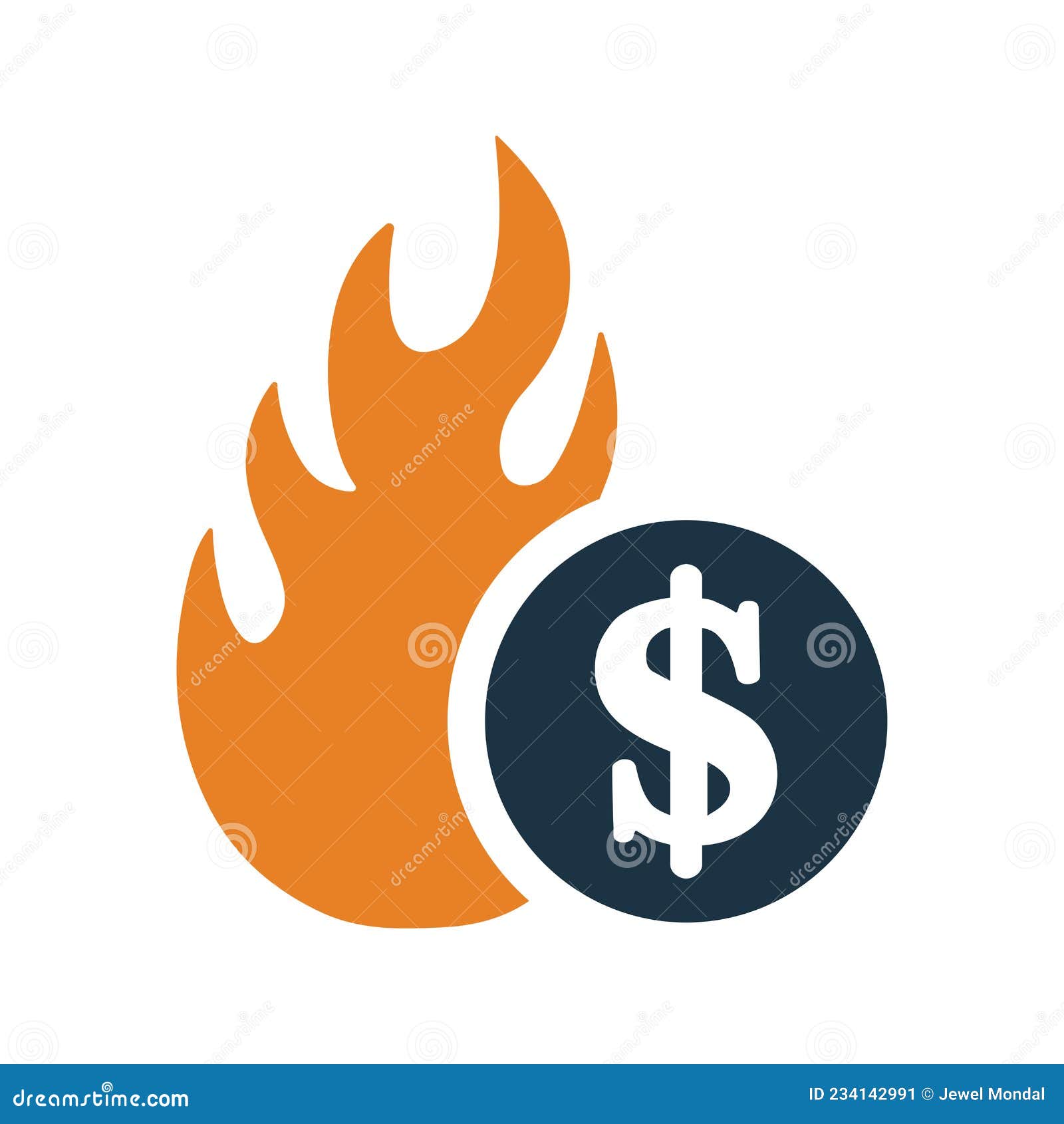 Damage, Problem, Danger, Cash, Burn Icon. Editable Vector Graphics ...