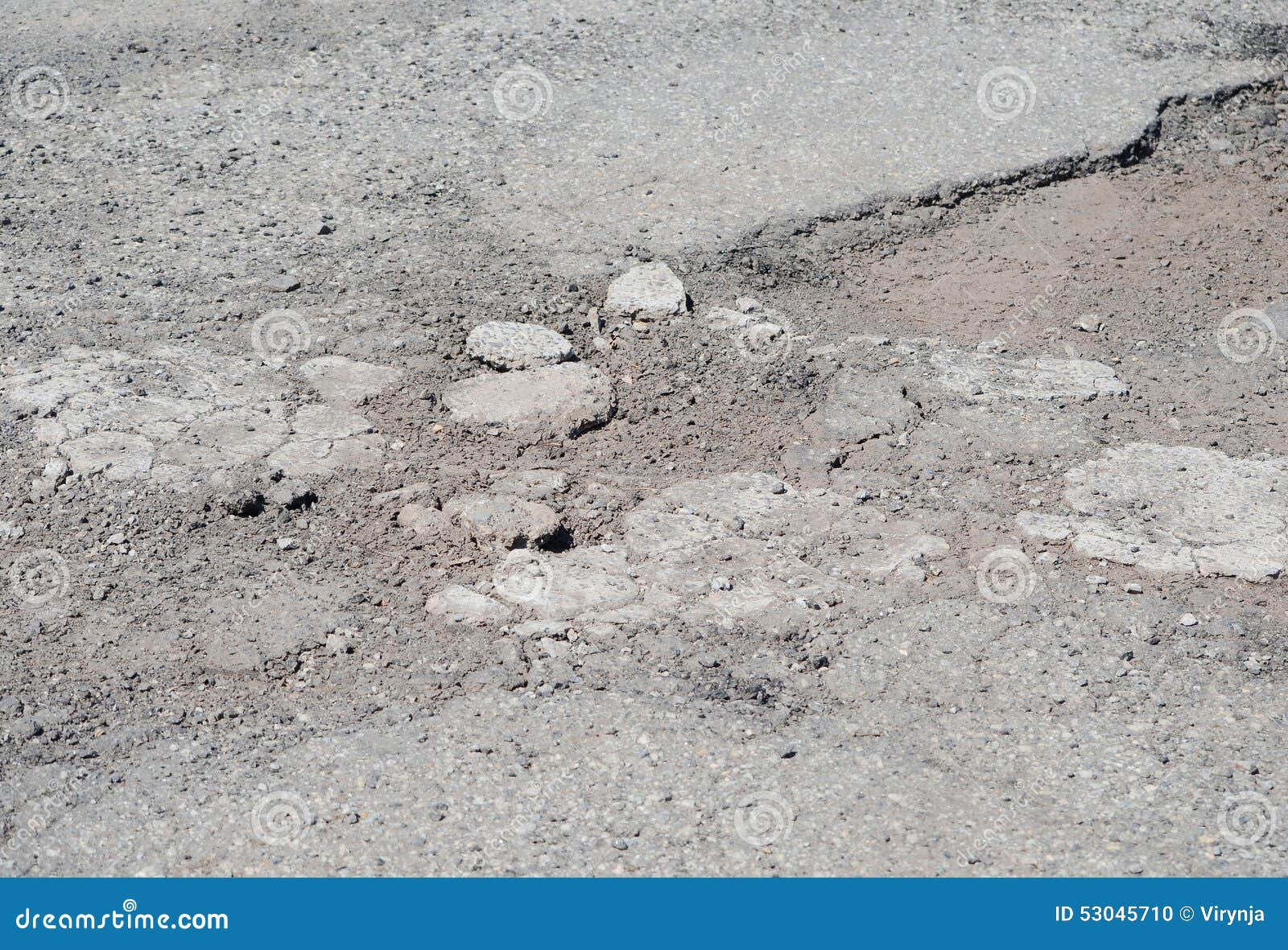 Damage road stock photo. Image of poor, construction - 53045710