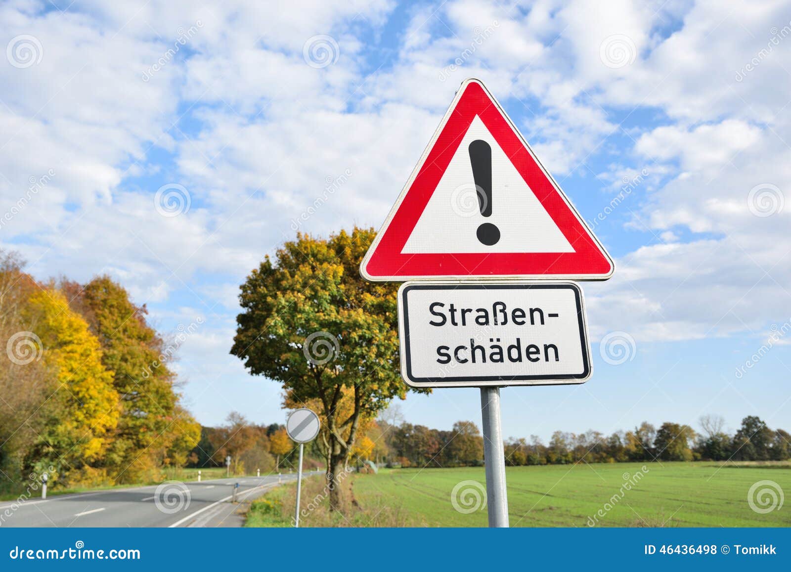 Damage Roads Germany Traffic Sign Stock Photos - Free & Royalty-Free ...
