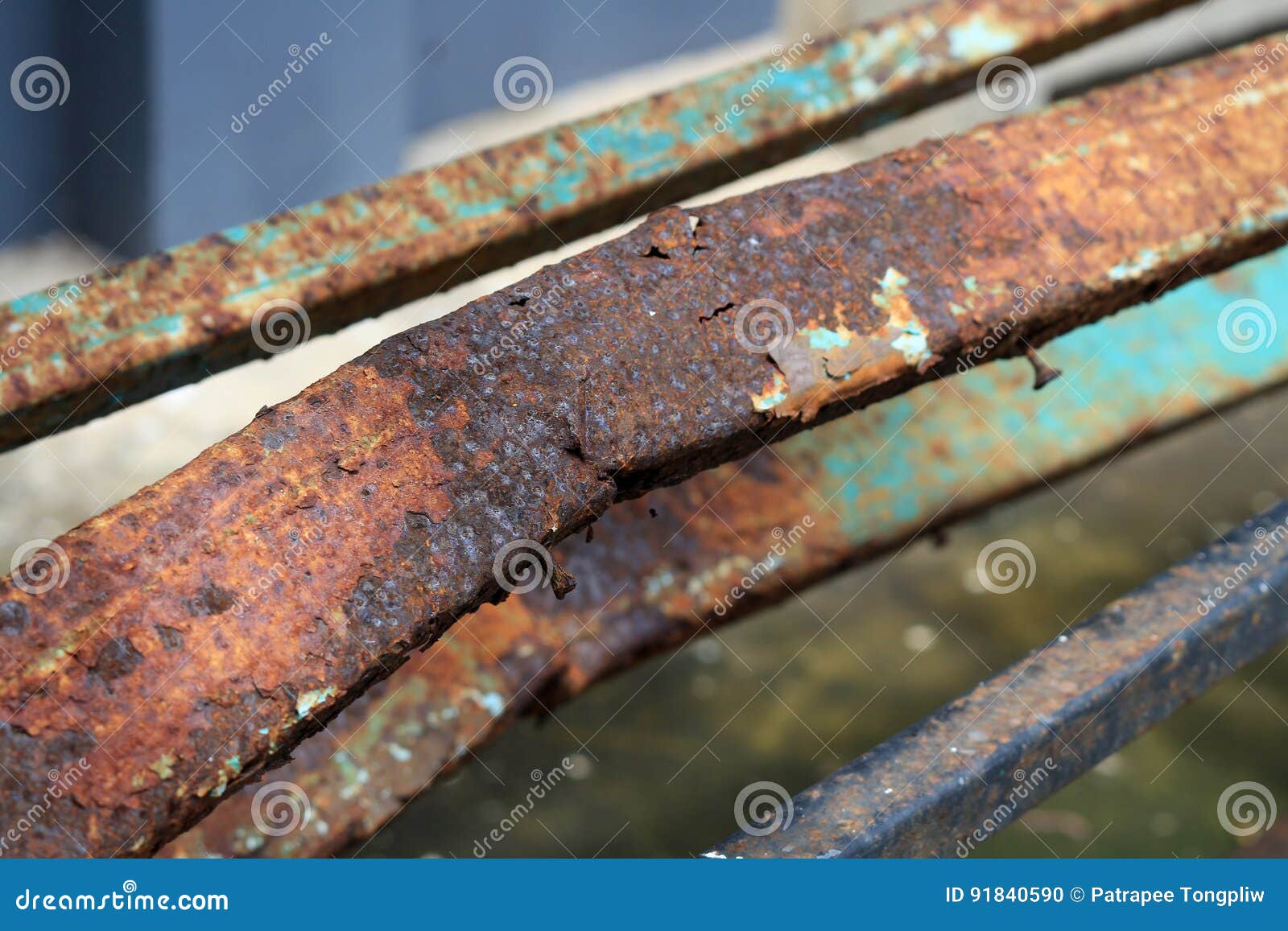 Damage rusty in metal stock photo. Image of grunge, close - 91840590