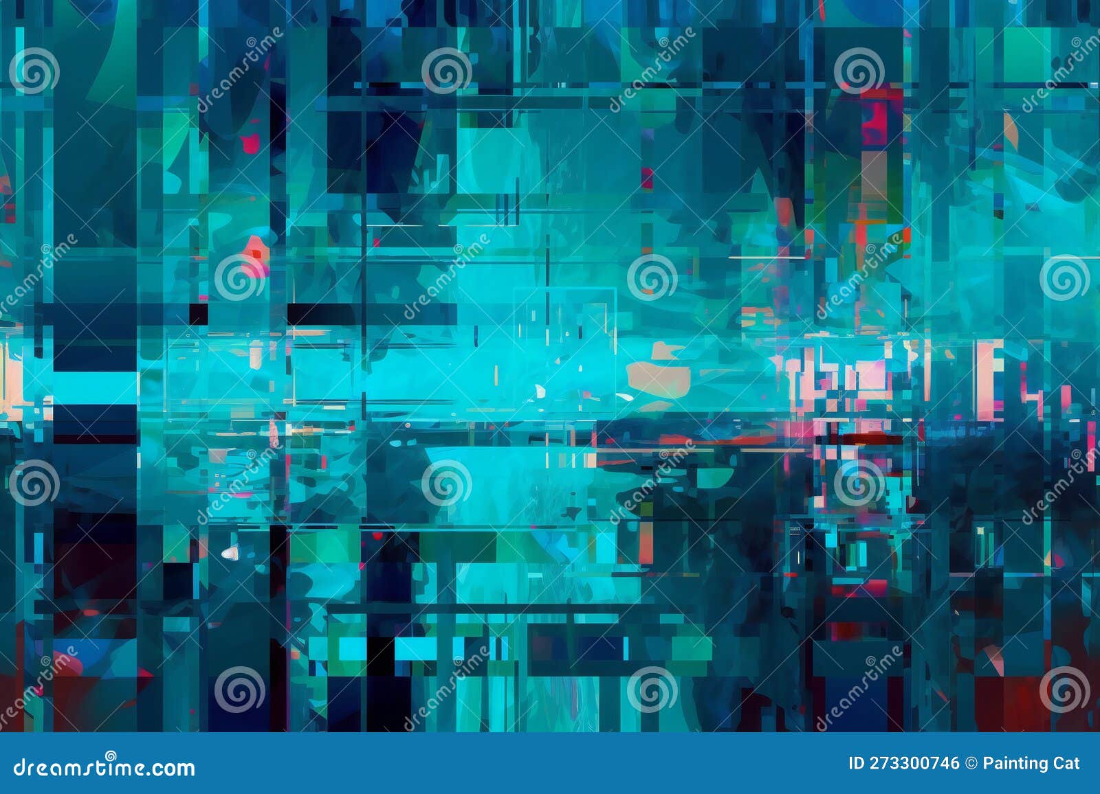 Damage Screen Error Glitch Digital Glow Colorful, Hand Drawn & Artistic ...