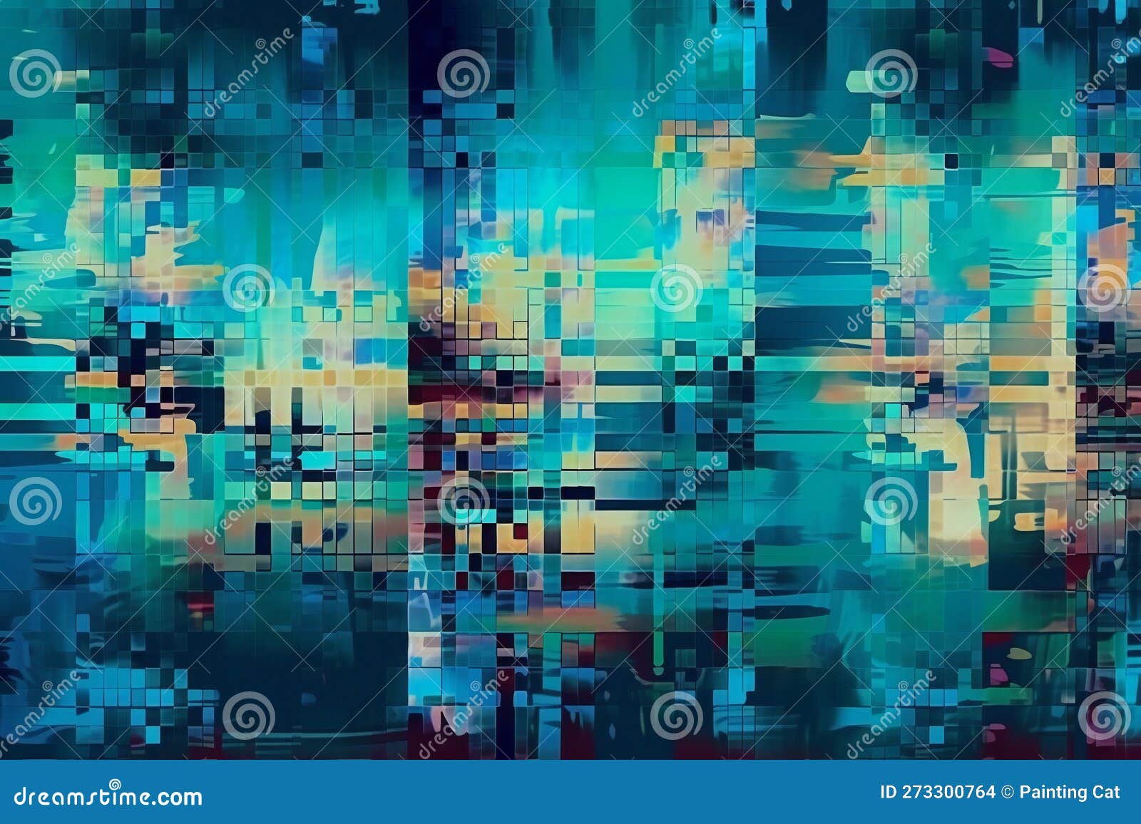 Damage Screen Error Glitch Digital Glow Colorful, Hand Drawn & Artistic ...