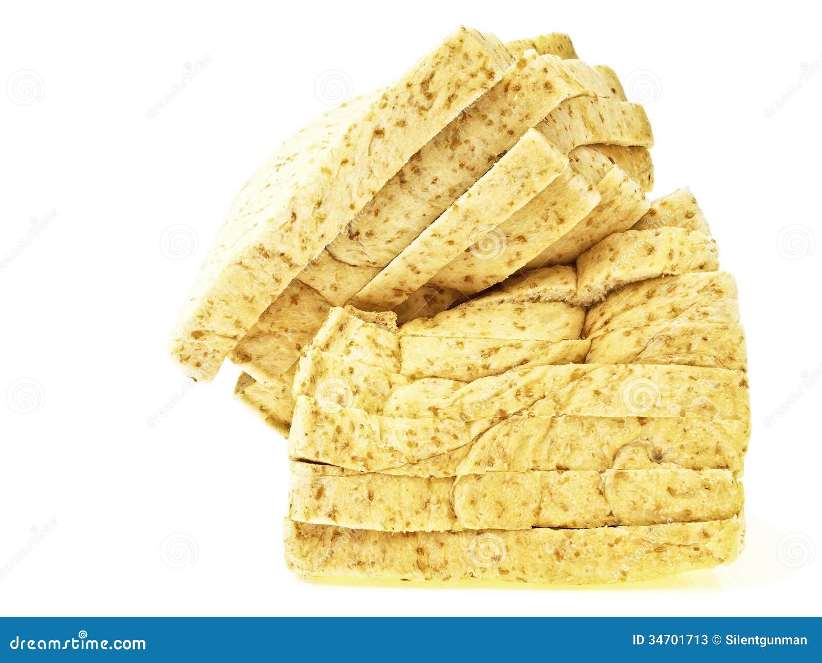 Damage sliced bread stock image. Image of lunch, natural - 34701713