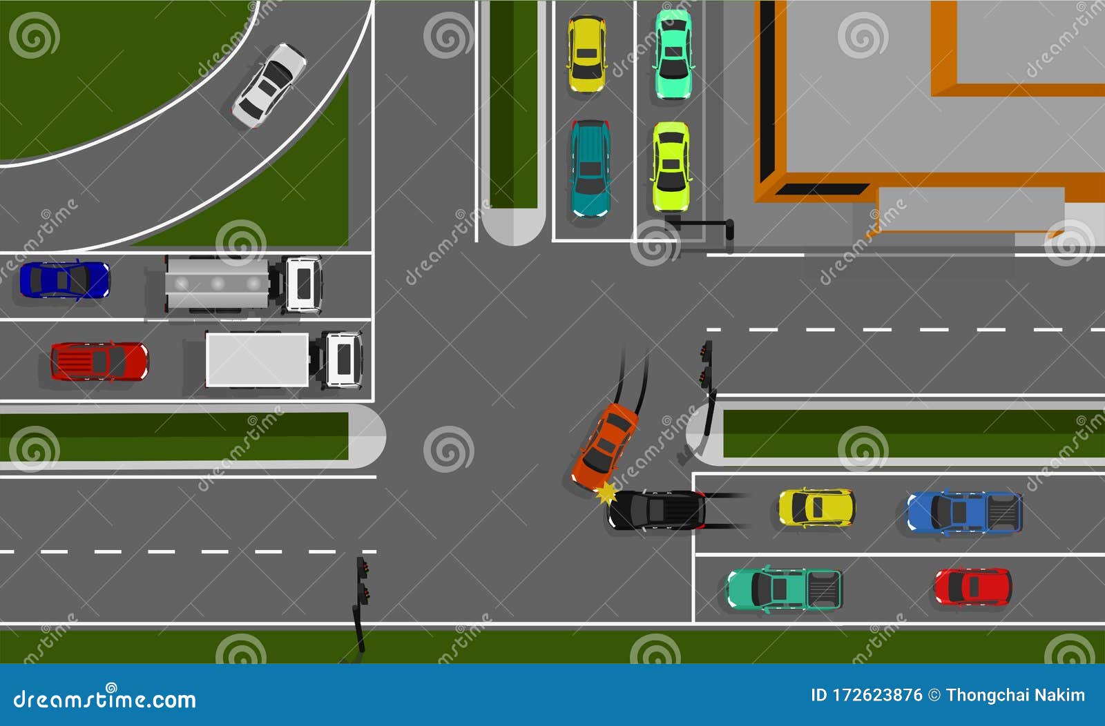 Smash N Dash Burgery Illustration Vector | CartoonDealer.com #193344309