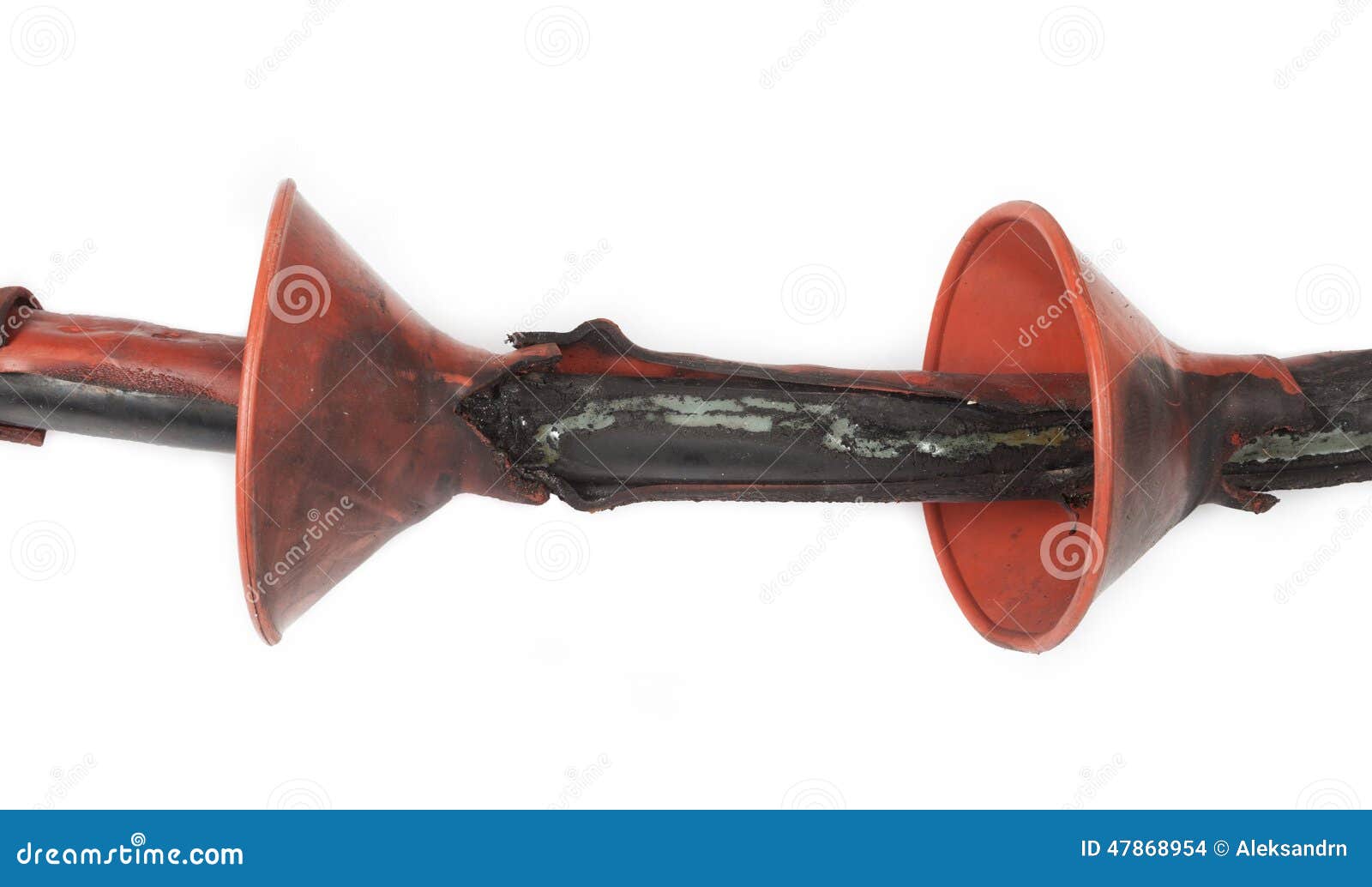 Damage to cable insulation stock photo. Image of sparkle - 47868954