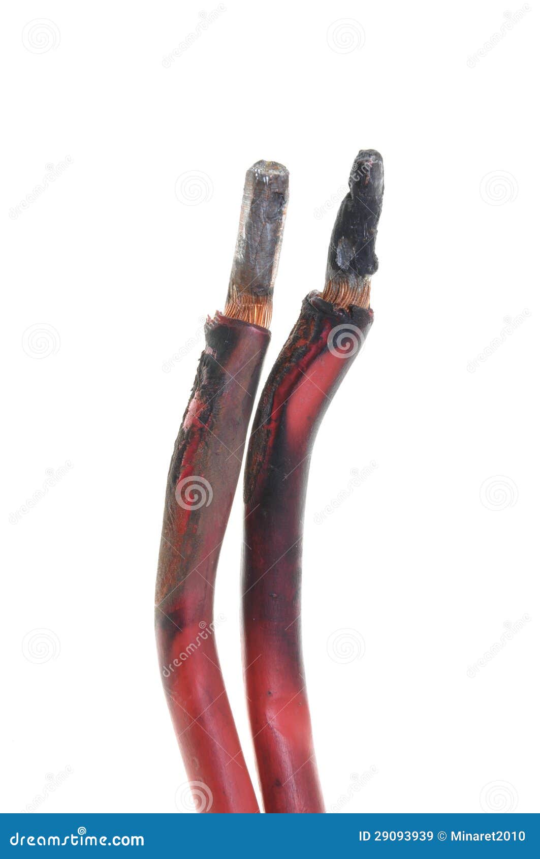 Damage To the Cables in Electrical Power Networks Stock Image - Image ...