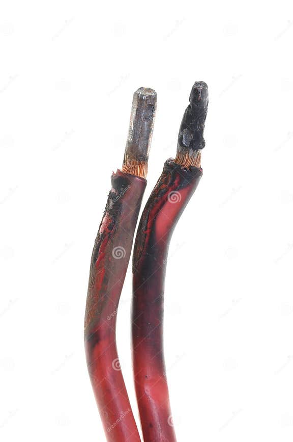 Damage To the Cables in Electrical Power Networks Stock Image - Image ...