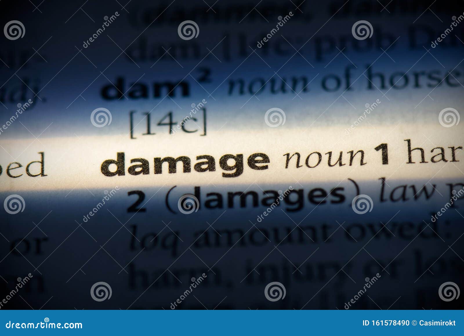 Damage stock photo. Image of education, focus, highlighted - 161578490