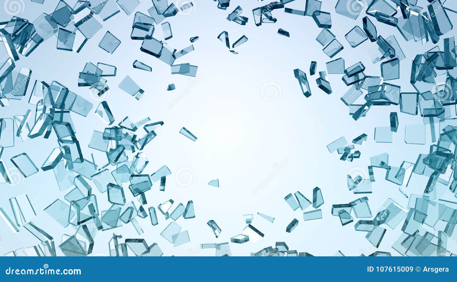 Damage and Wreck: Pieces of Broken Glass Stock Illustration ...