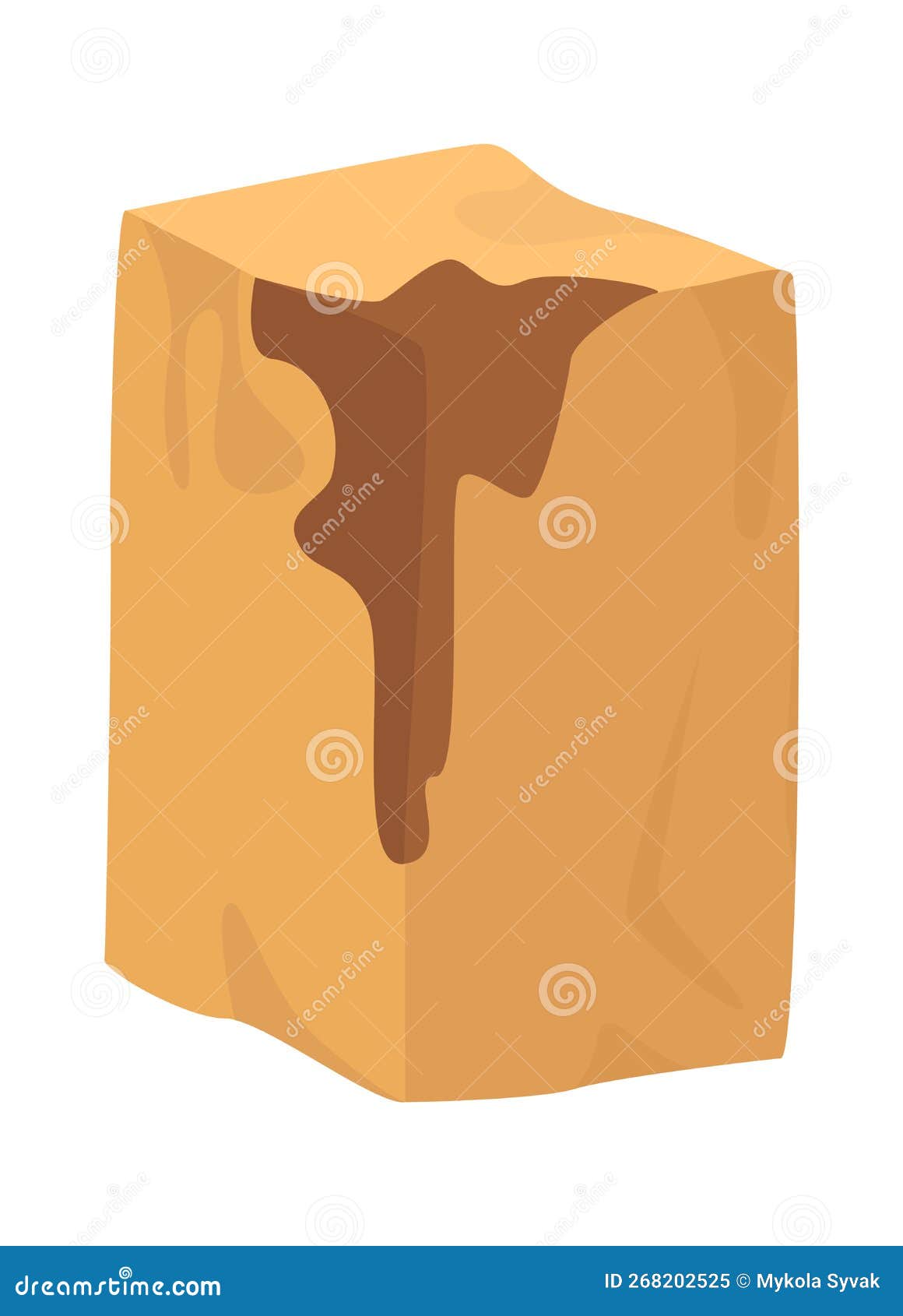 Damaged and Broken Cardboard Box Flat Icon Paper Packaging for Parcel ...