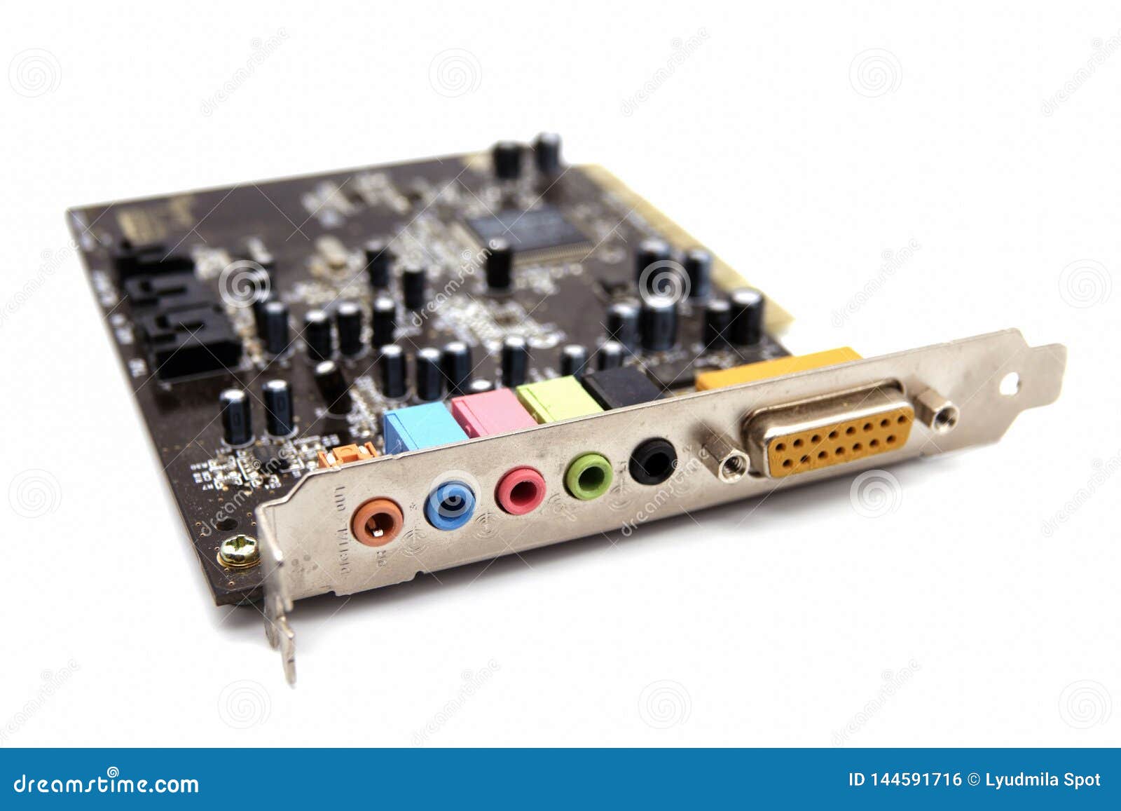 Damaged Burned Destroyed Computer Graphic Card on White Background ...