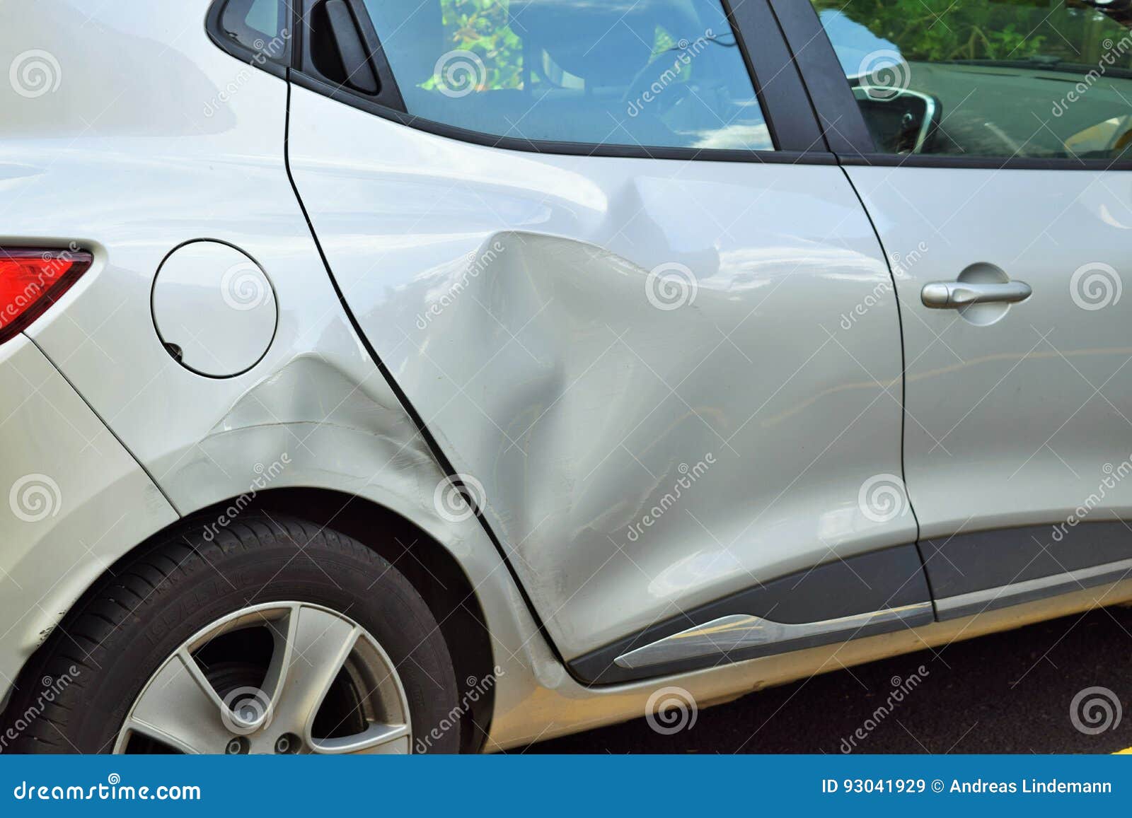 Damaged Car after an Accident Stock Image - Image of deep, damaged ...